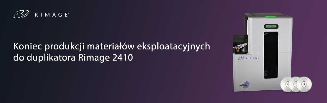 Koniec produkcji materiałów eksploatacyjnych do duplikatora Rimage 2410 ...